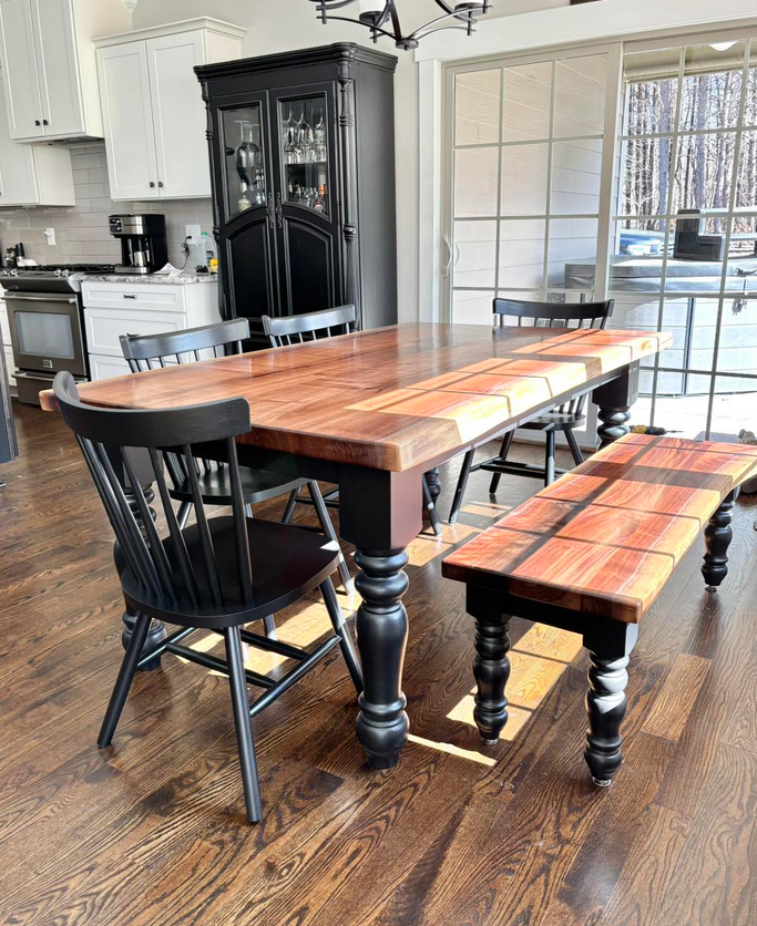 Burke Farmhouse Bench – Johnson Custom Furniture, LLC