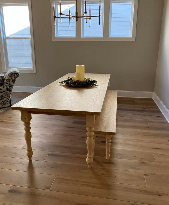 Stanley Farmhouse Bench – Johnson Custom Furniture, LLC